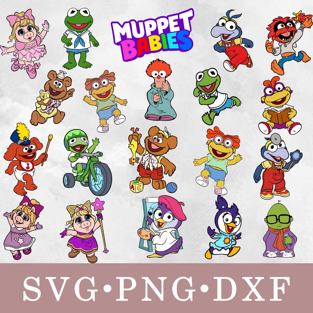 Muppets babies svg, Muppets babies bundle svg, png, dxf | Inspire Uplift