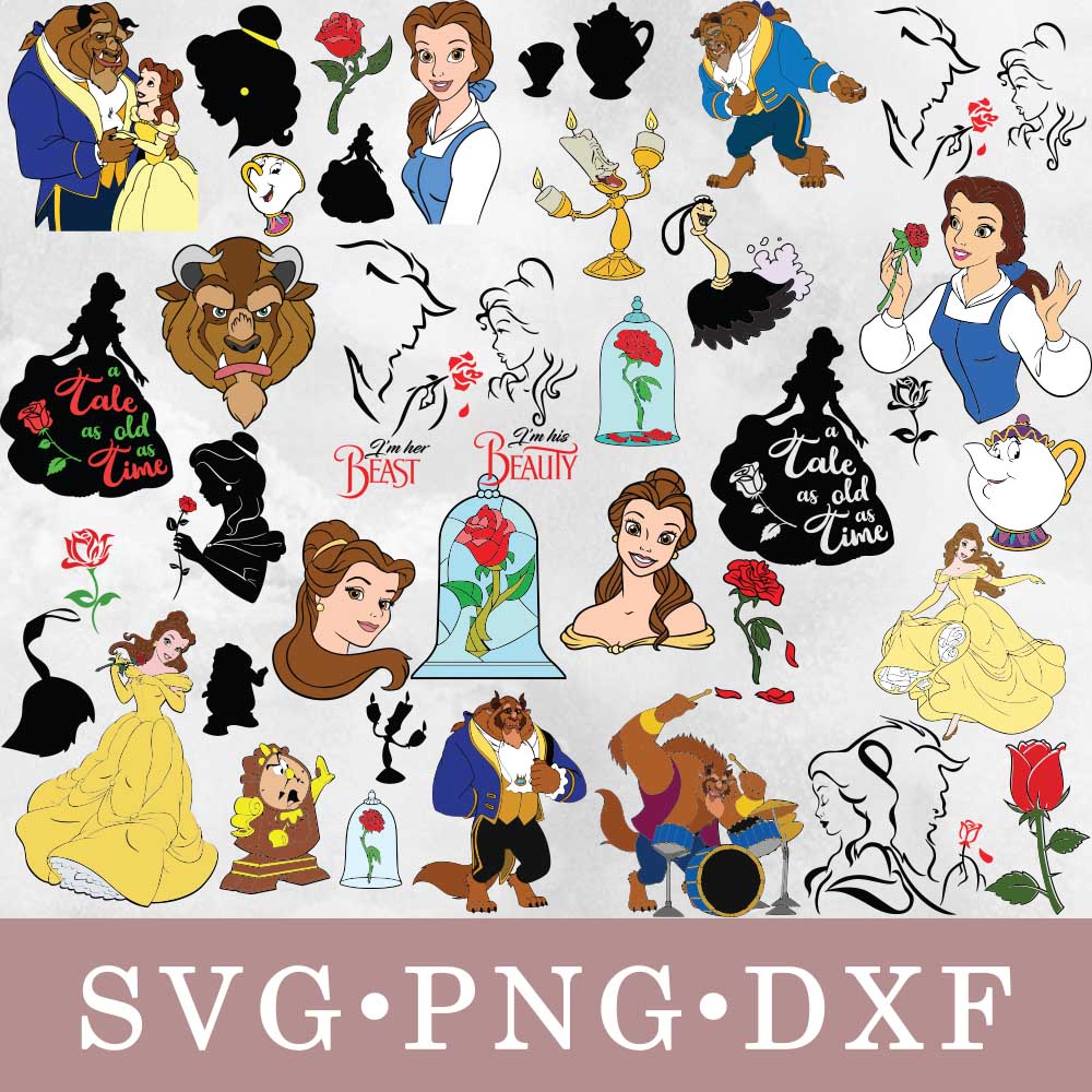 Beauty Beast svg, Beauty Beast bundle svg, png, dxf | Inspire Uplift