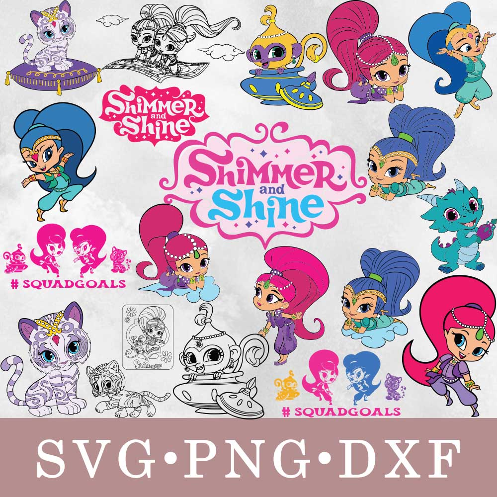 Shimmer Shine svg, Shimmer Shine bundle svg, png, dxf - Inspire Uplift