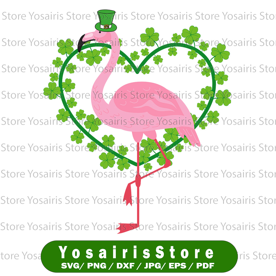 Irish Flamingo Green Svg, Saint Patrick Day Svg, Lucky St Pa | Inspire ...