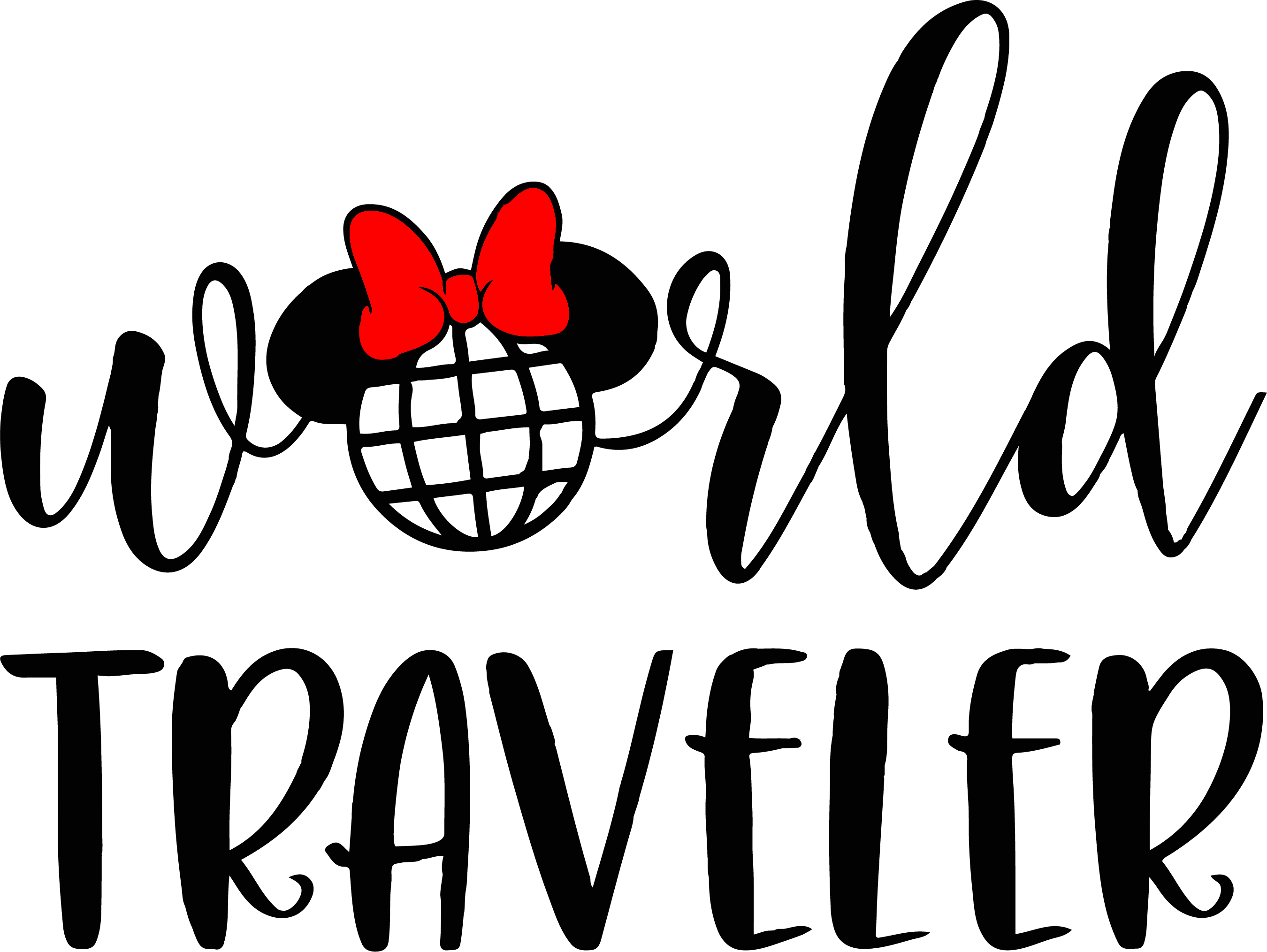 World Traveler Minnie Svg, Love Mickey Svg, Disney Svg, Dis | Inspire ...