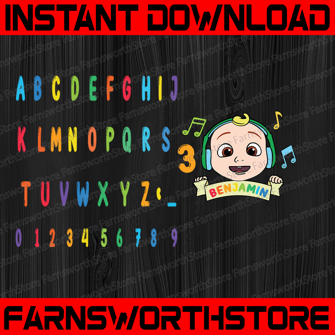 Cocomelon Logo And Full Alphabets Birthday svg/png, Cocomelo - Inspire ...