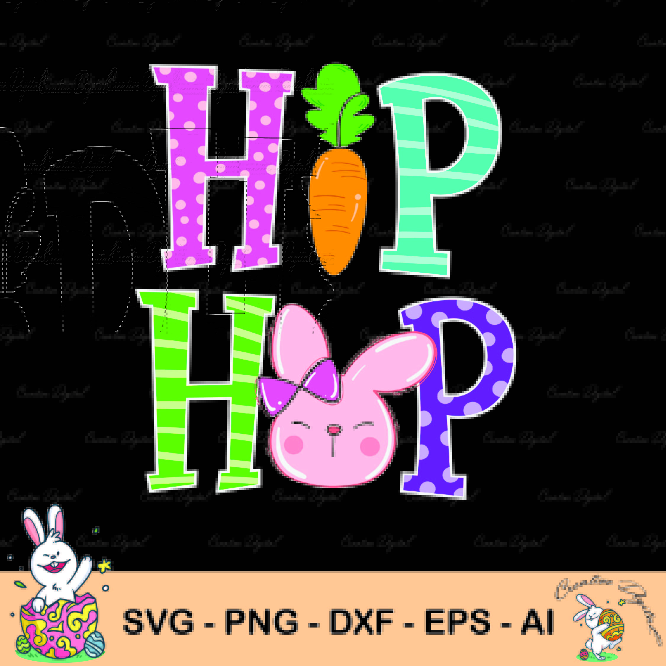 Hip Hop Easter Bunny Svg, Easter Svg, Hip Hop Svg, Cute East - Inspire ...