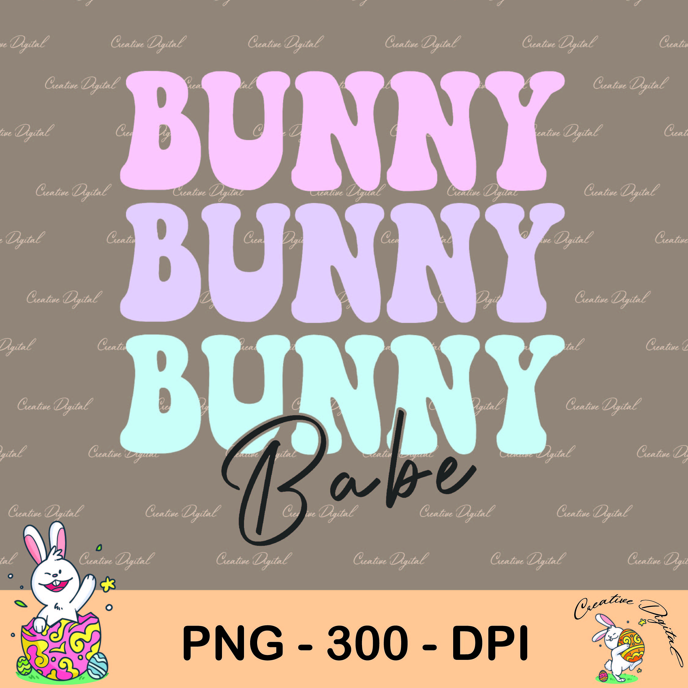 Bunny Babe Easter Bunny Svg, Easter Sublimation Png, Easter | Inspire ...