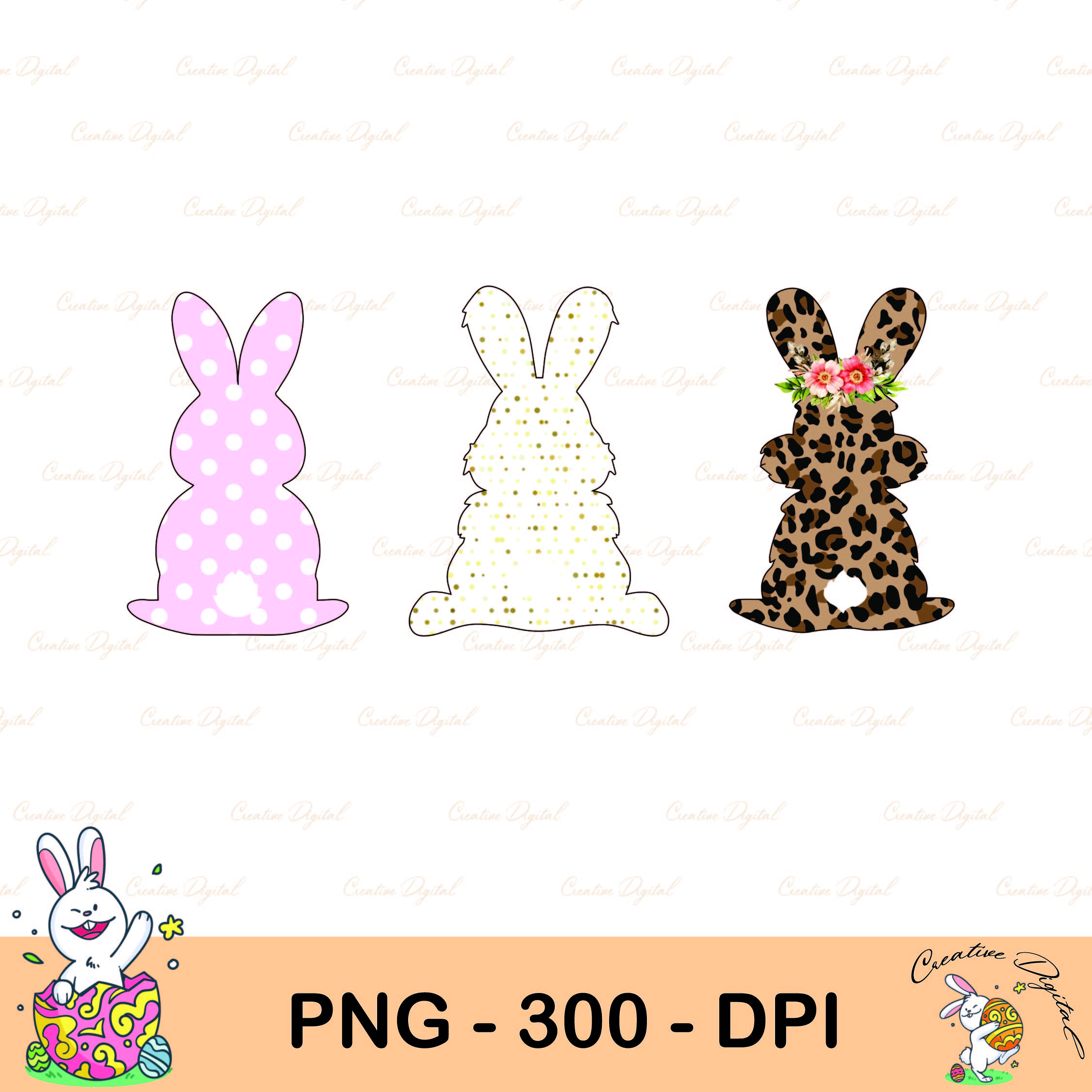 Easter Bunny Cute Png, Easter Png, Bunny Png, Easter Clip Ar | Inspire ...