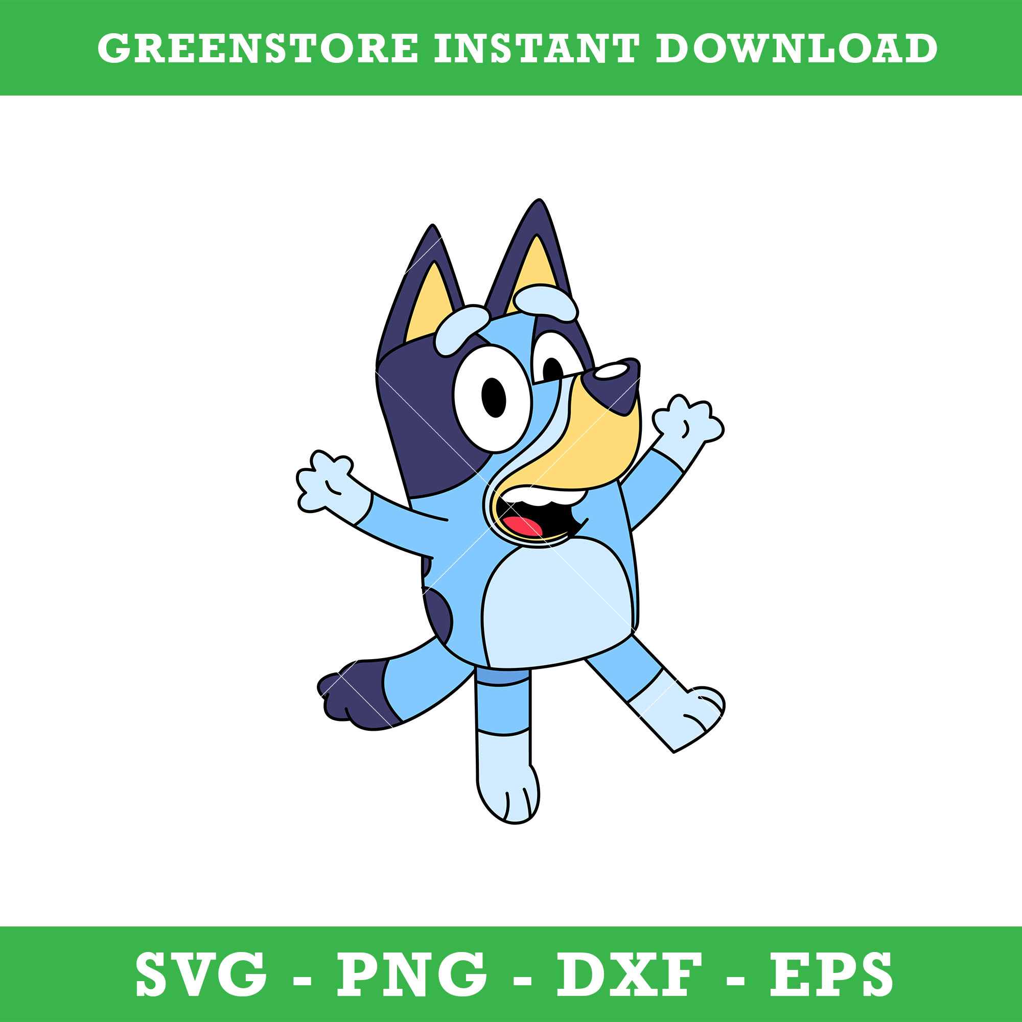 Bluey Dog Svg, Bluey Heeler Svg, Bluey Svg, Cartoon Svg, Png | Inspire ...