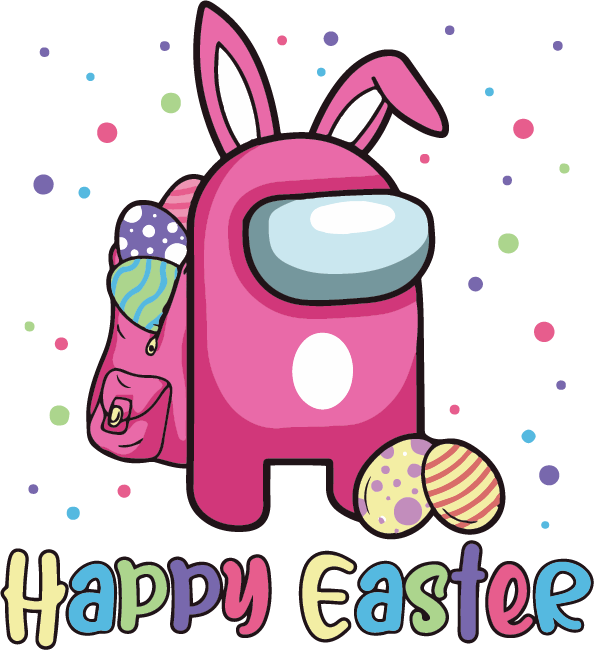 Among Us Bunny Happy Easter Svg, Bunny Svg, Easter Rabbit Sv | Inspire ...