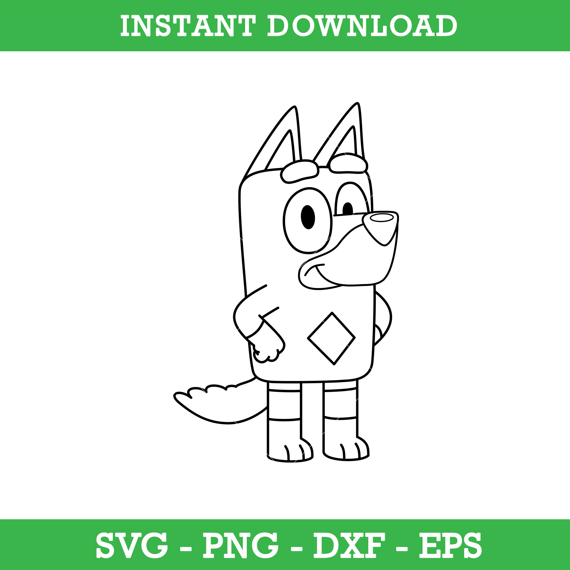 Rusty Heeler Outline Svg, Rusty Bluey Svg, Rusty Dog Svg, Bl | Inspire ...