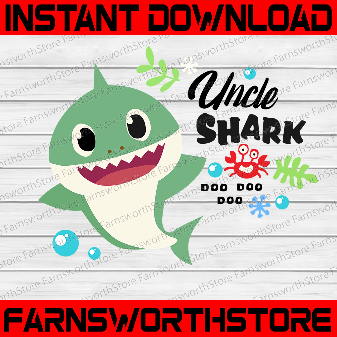 Uncle Shark SVG, Cricut Cut files, Shark Family doo doo doo | Inspire ...