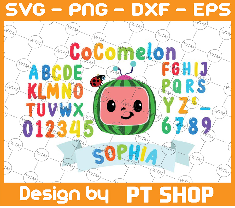 Cocomelon Logo And Full Alphabets Birthday svg/png, Cocomelo | Inspire ...