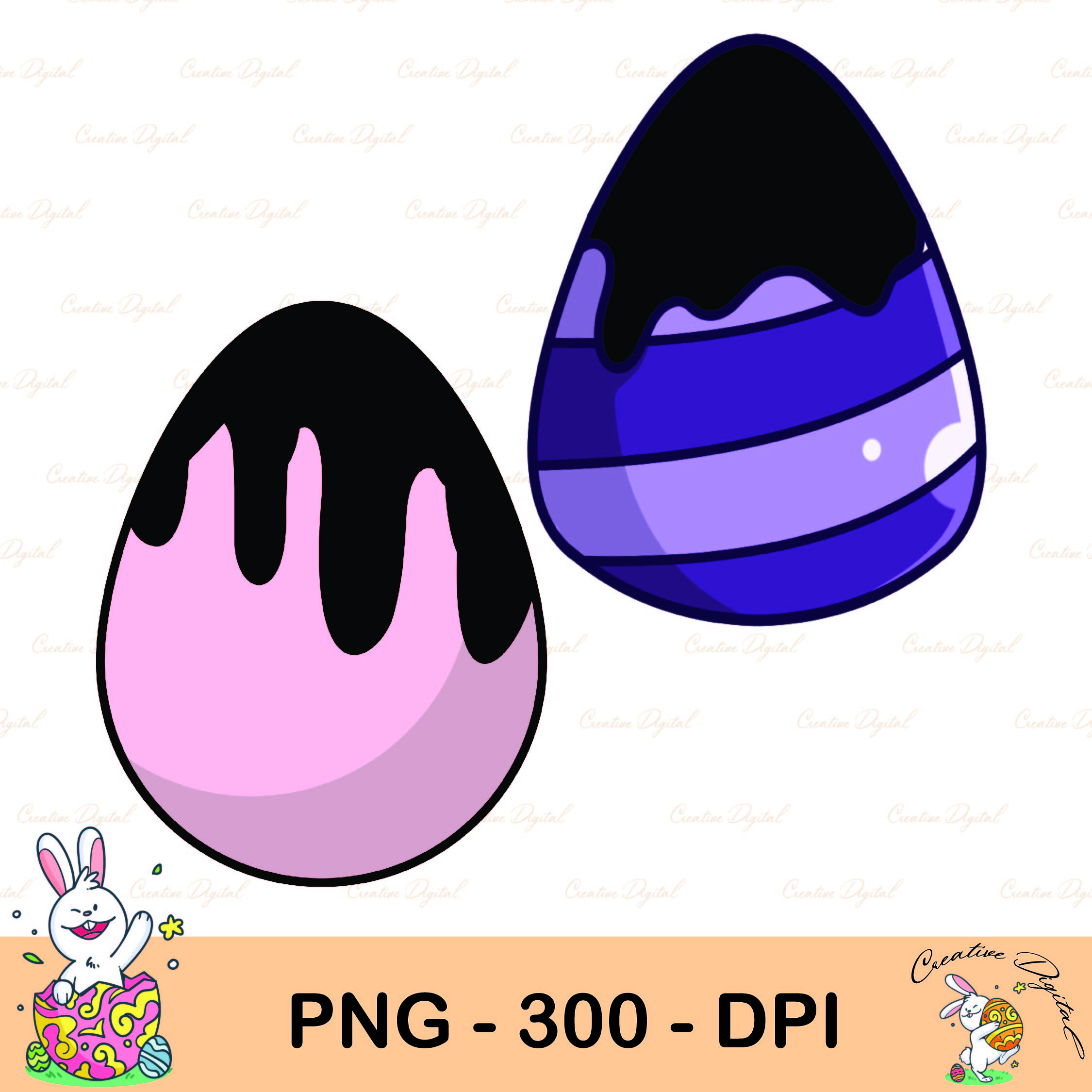 Creepy Melted Easter Clipart Png, Creepy Cute Easter Clipart | Inspire ...