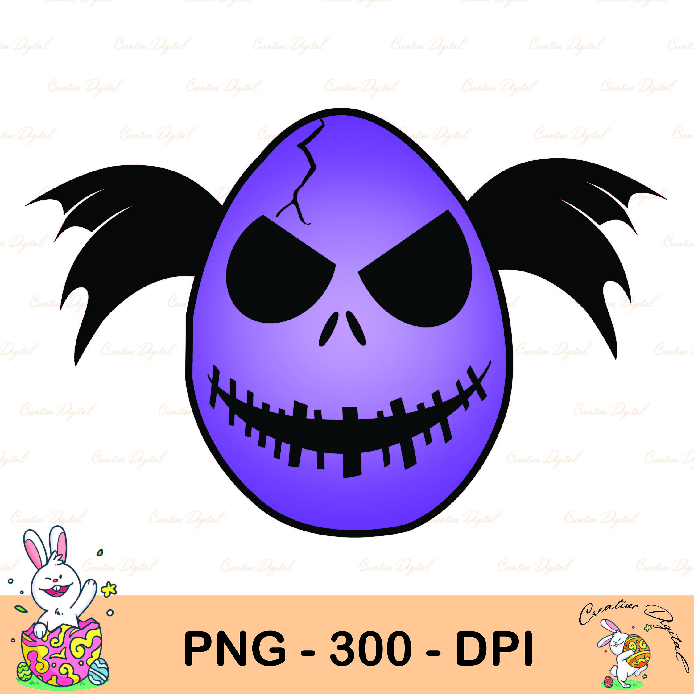Scary Egg Easter Clipart Png, Creepy Cute Easter Clipart Bun | Inspire ...