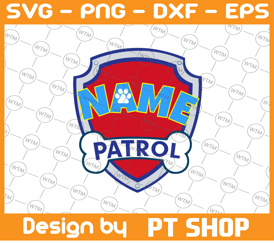 Custom Name Patrol logo, Personalized Name patrol clipart, c - Inspire ...