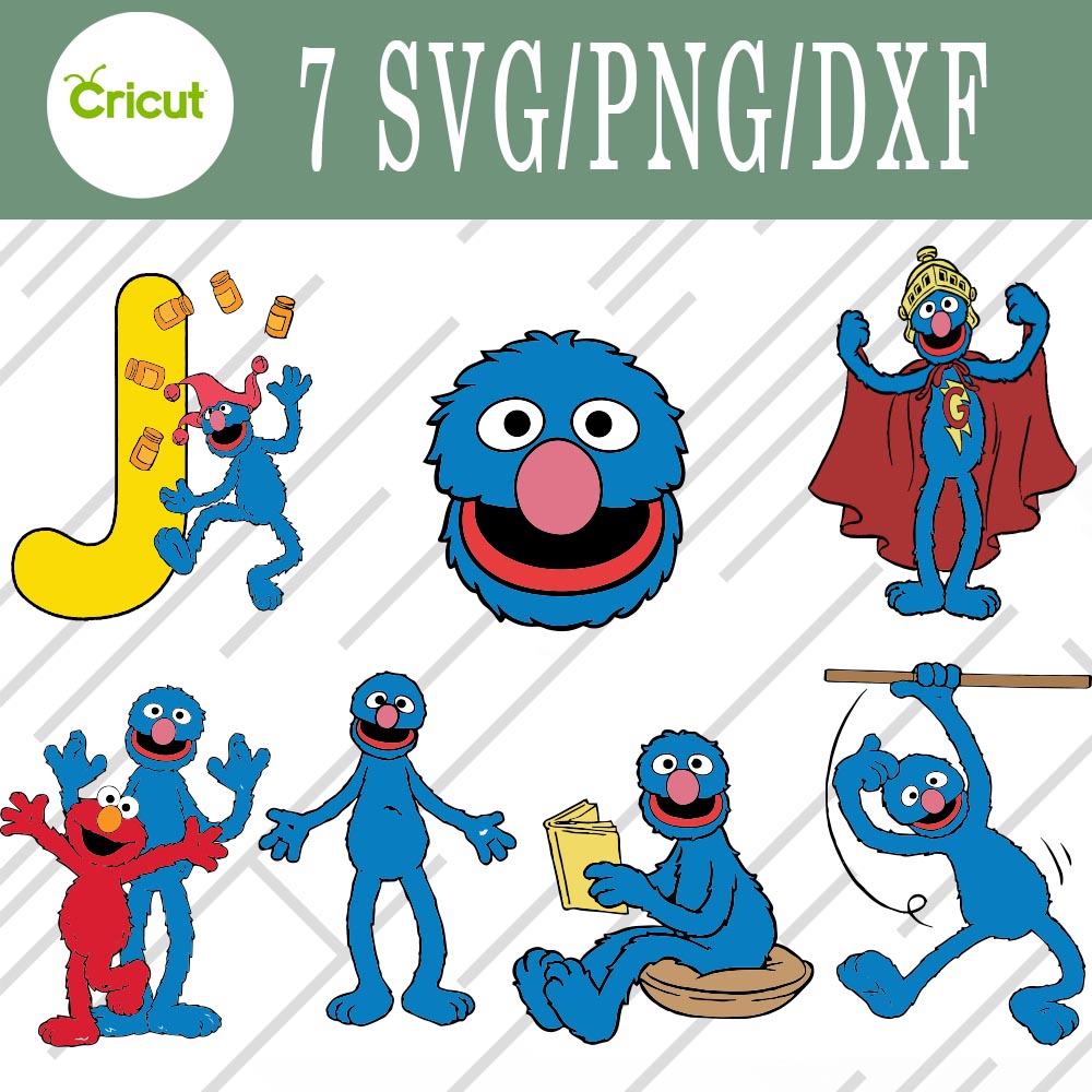 Grover svg, Grover bundle svg, Png, Dxf, Cutting File - Inspire Uplift