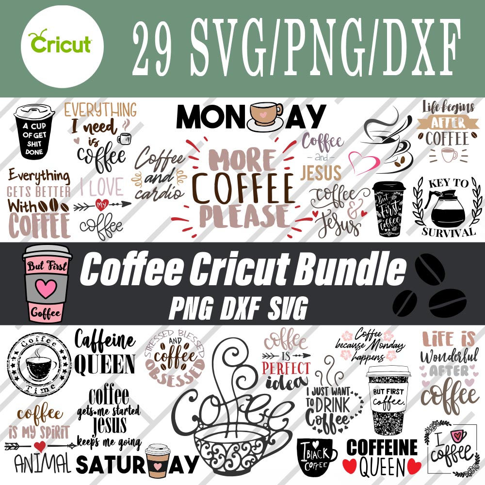 Coffee svg, Coffee bundle svg, Png, Dxf, Cutting File | Inspire Uplift