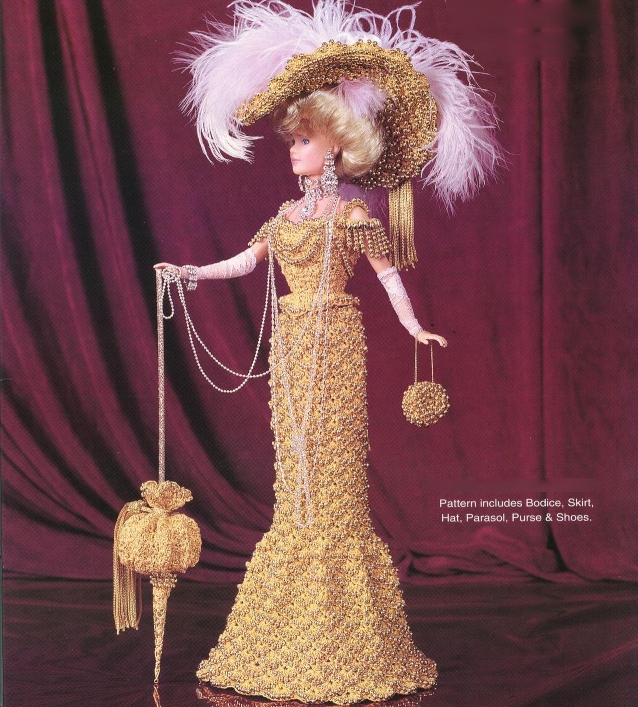 crochet pattern PDF- Fashion doll Barbie- Paris Opera Gown- | Inspire ...