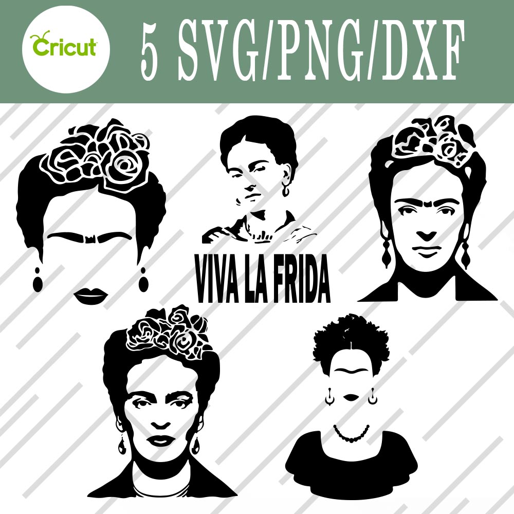 Frida Khalo svg, Frida Khalo bundle svg, Png, Dxf | Inspire Uplift