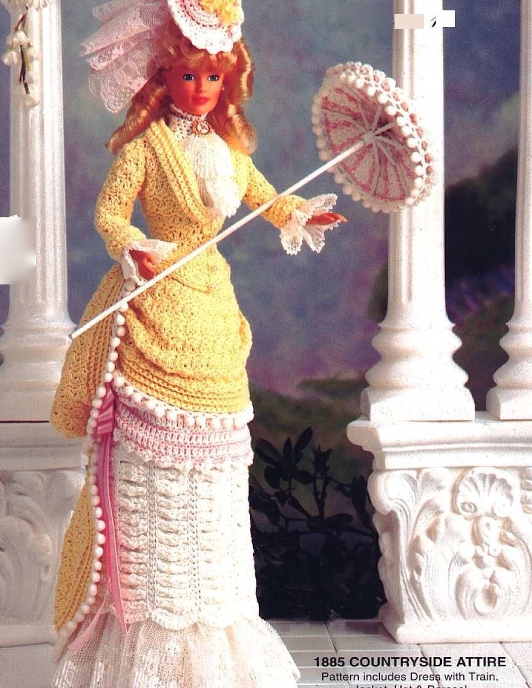 crochet pattern PDF-Fashion Countryside Attire doll Barbie g | Inspire ...