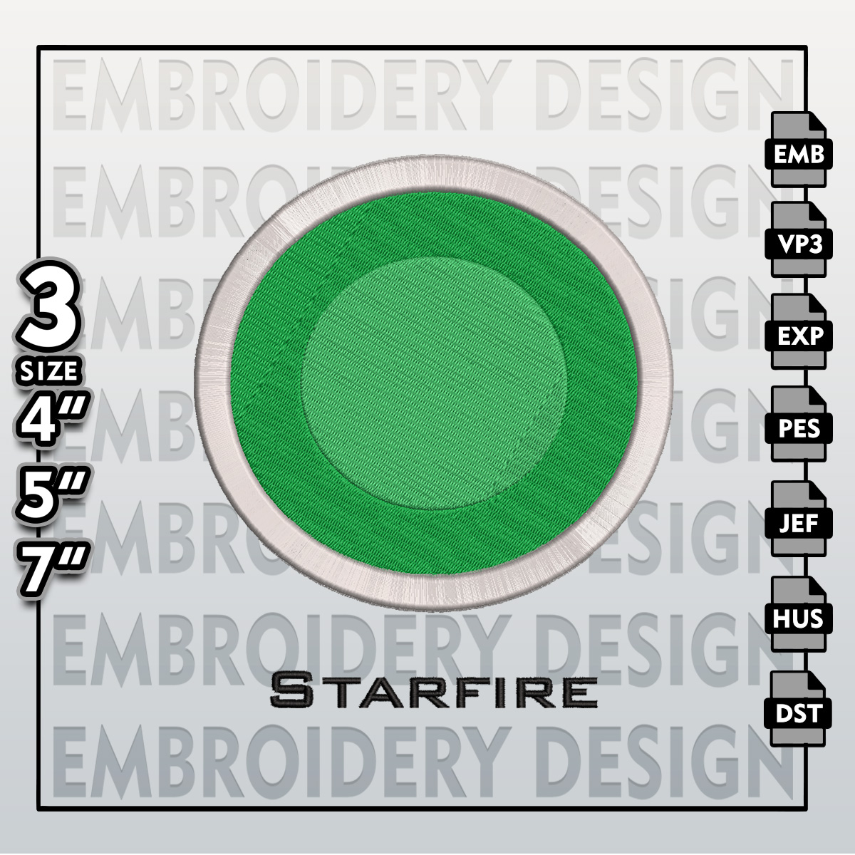Starfire Movie Embroidery Designs, Marvel Comics Embroidery | Inspire ...