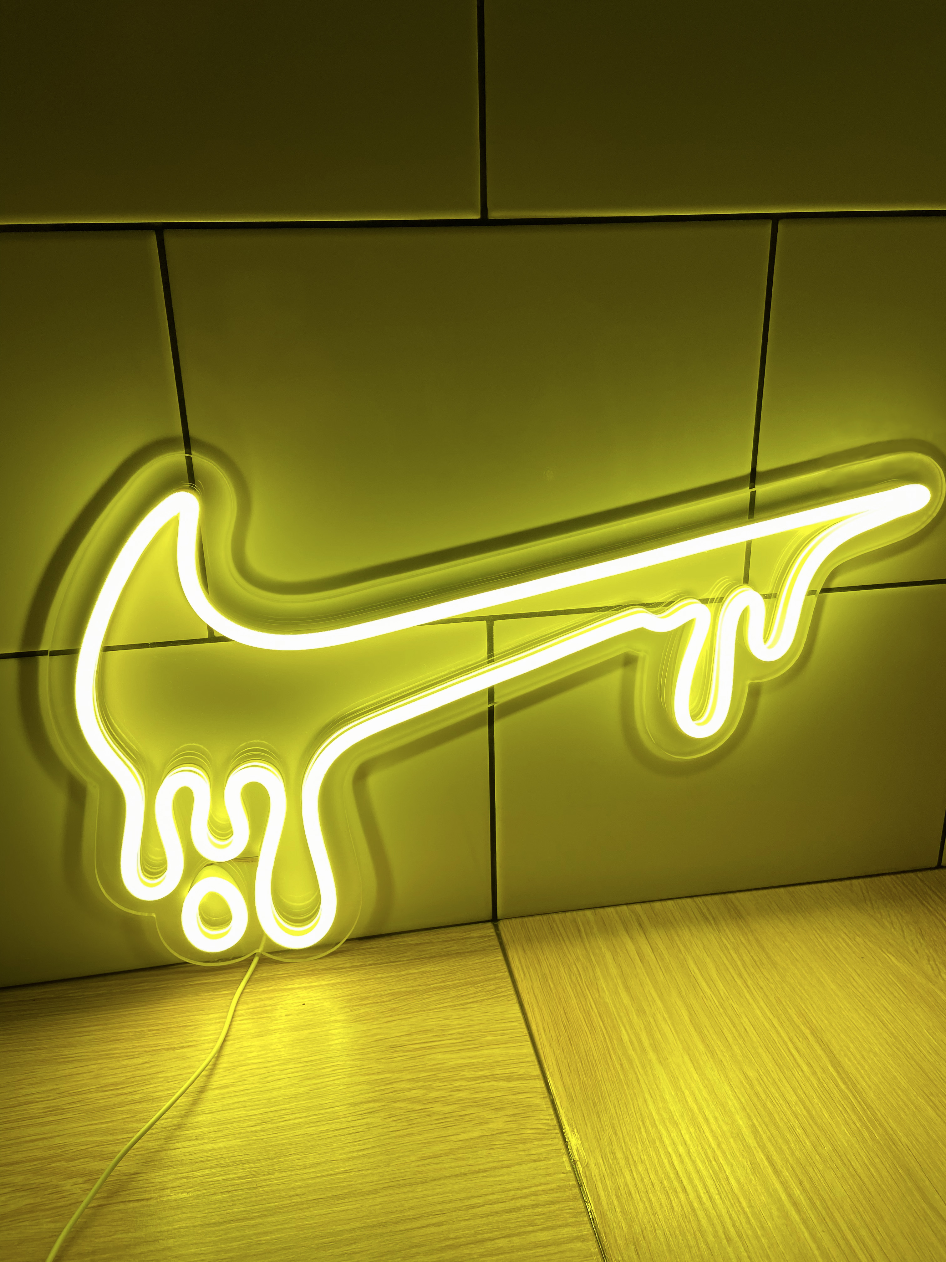 Drip Neon swoosh Led Sign Gift For sneakerhead | Wall art | | Inspire ...