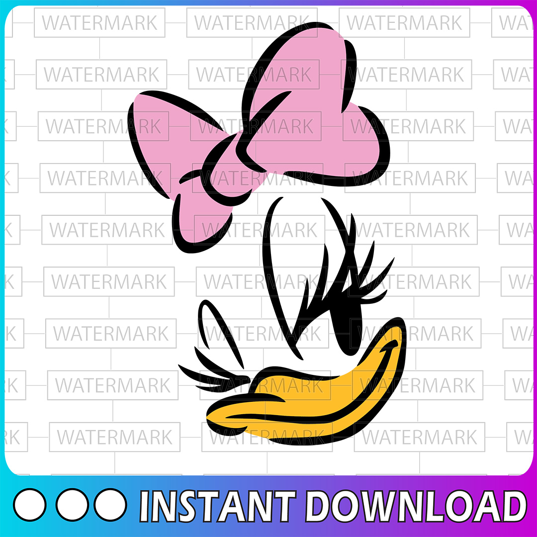 Daisy Duck outline svg,Donald Duck Movie, Walt Disney Quotes - Inspire ...