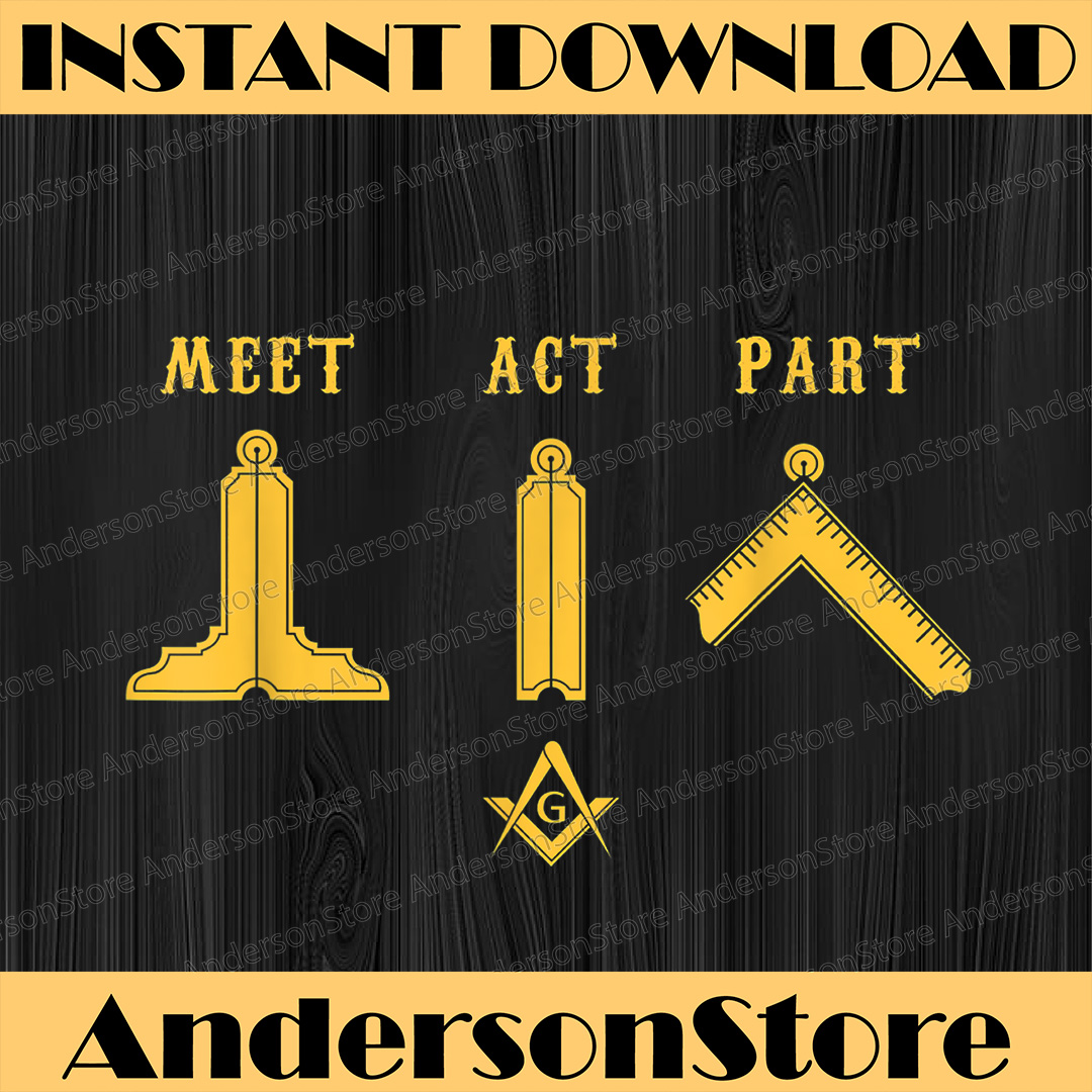 Freemason Meet Act and Part Mason Masonic Father's Day Best | Inspire ...