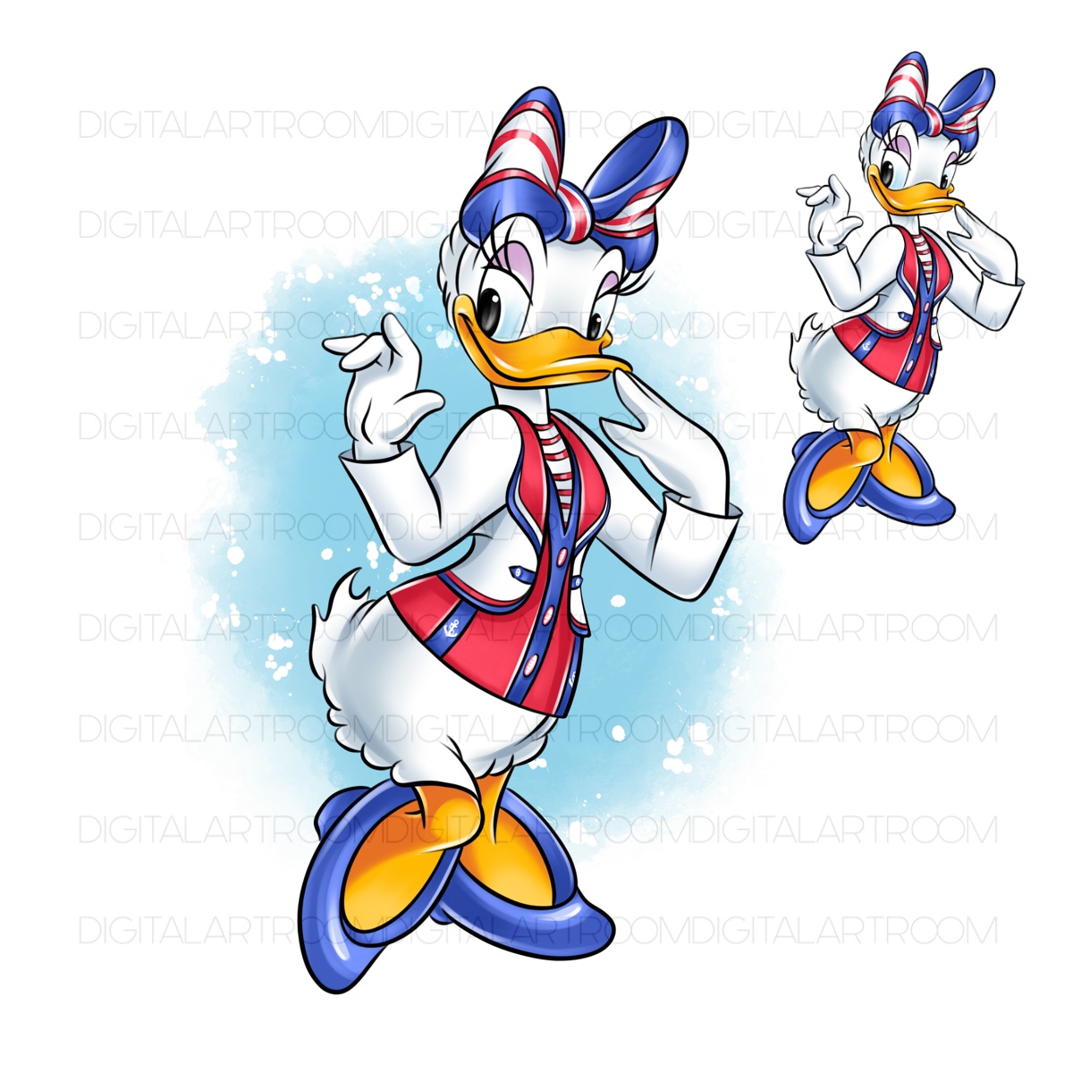 Cruise Line Daisy Duck Png sublimation design - Inspire Uplift
