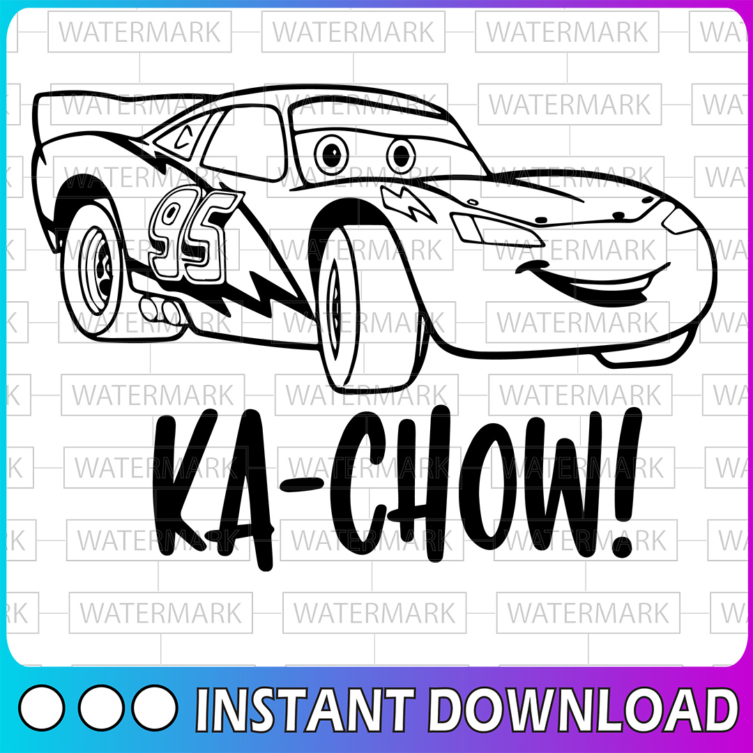 Ka Chow Cars Movie , Walt Disney Quotes SVG, DXF,PNG, Clipar | Inspire ...