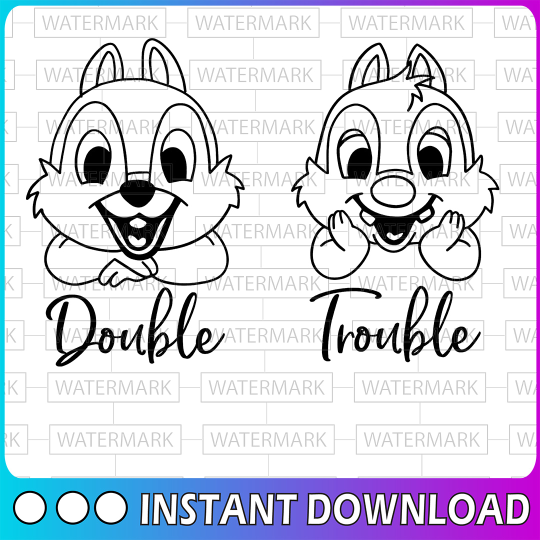 Chip And Dale Svg, Disney Duo Chip svg, Dale svg, Funny svg, - Inspire ...