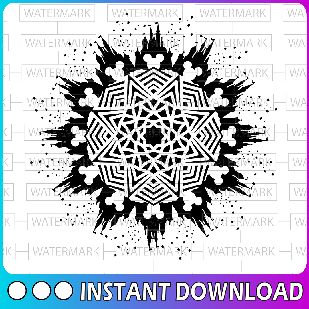 Disney Mandala svg, Zentangle svg, Mandala svg, Funny svg, M | Inspire ...