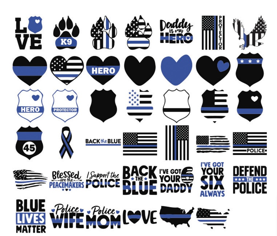 150 File Police Bundle Svg, Police Thin Blue Line SVG Bundle - Inspire ...