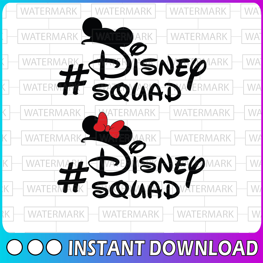 Disney Squad SVG / Minnie mouse SVG / Mickey mause SVG / Dis | Inspire ...