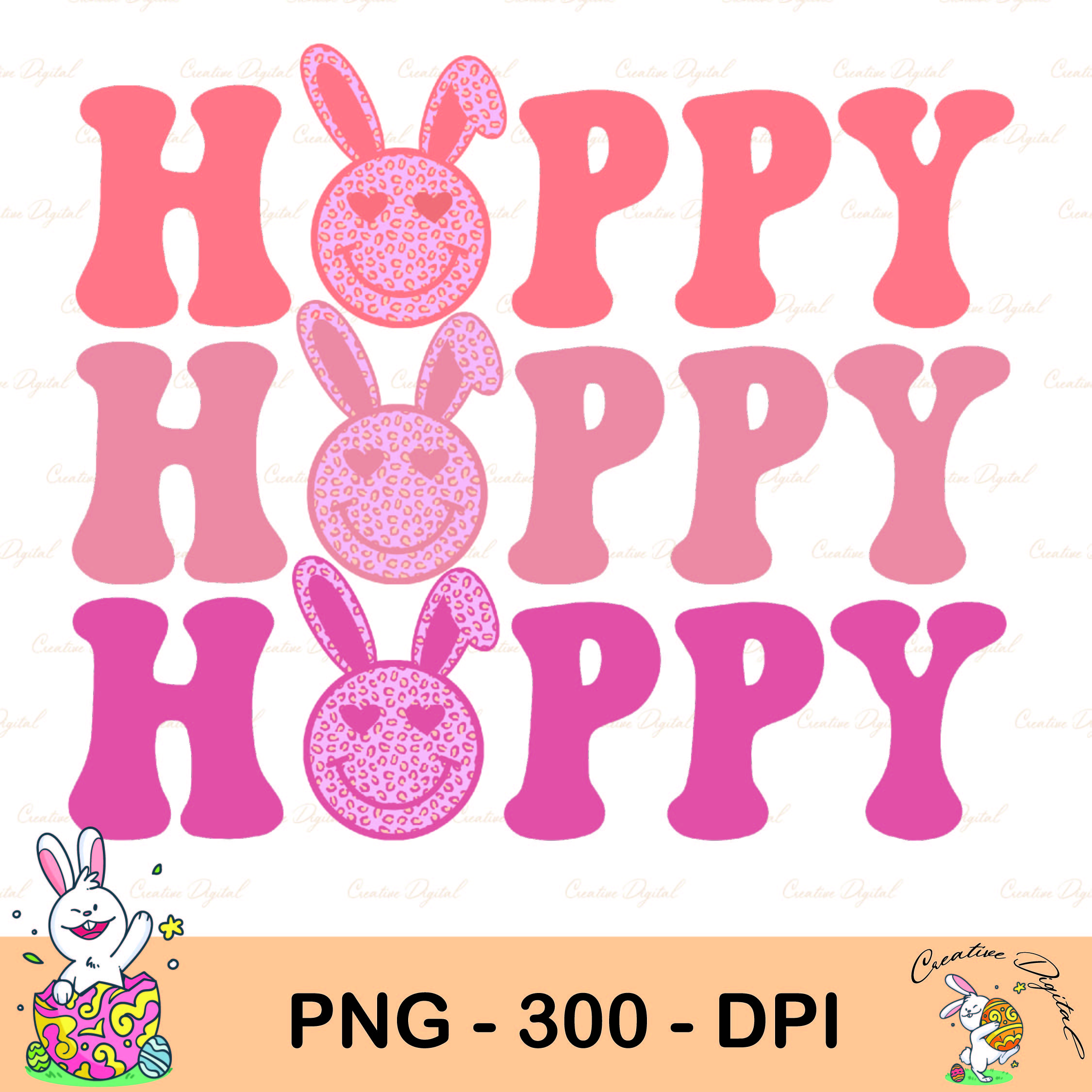 Hoppy Easter Sublimation File Png, Easter Svg, Hoppy Vibes, - Inspire ...