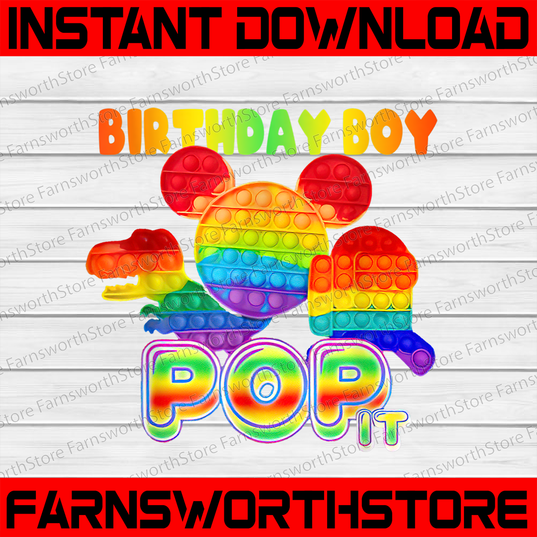 Pop It Birthday Boy PNG, Pop It Fidget Toy Png, Boy Pop It B | Inspire ...