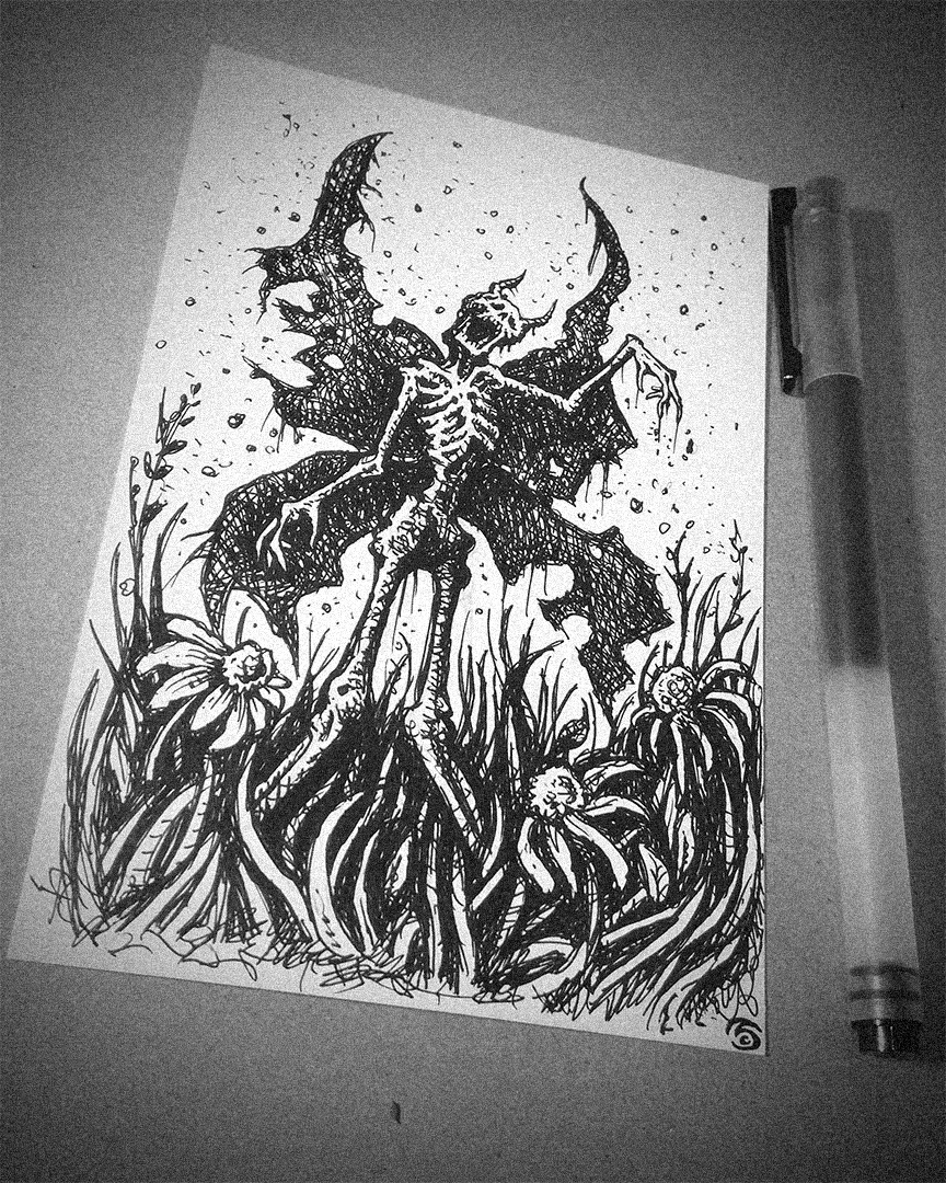 Fairy Singing and Dancing - Original Drawing - Inspire Uplift