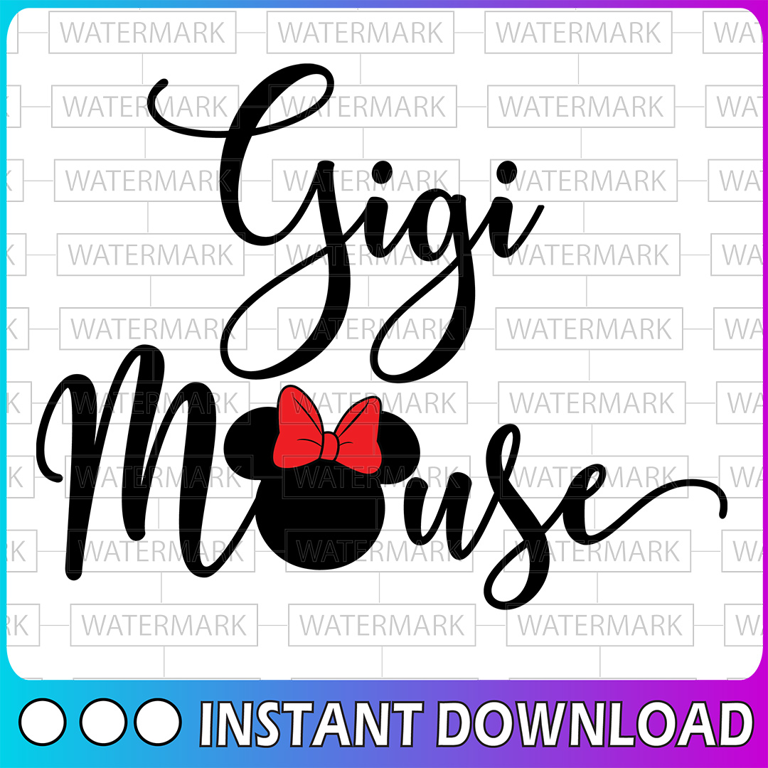 Gigi Mouse svg, Grandma Mouse svg, Minnie Mouse SVG Instant - Inspire ...