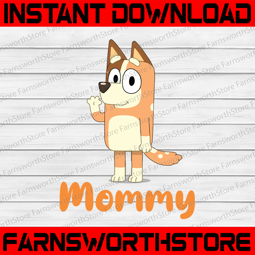 Bluey Mum Mother's Day Svg, Bluey Mom Ladies Svg, Bluey Mum | Inspire ...