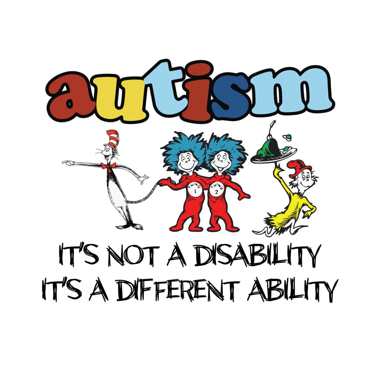 Its not a disability its a different ability SVG Autism Awar | Inspire ...