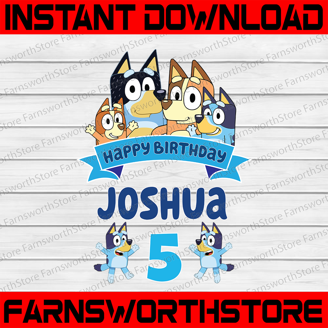 Personalized Bluey SVG, Bluey Family SVG, Bluey Party Animat | Inspire ...