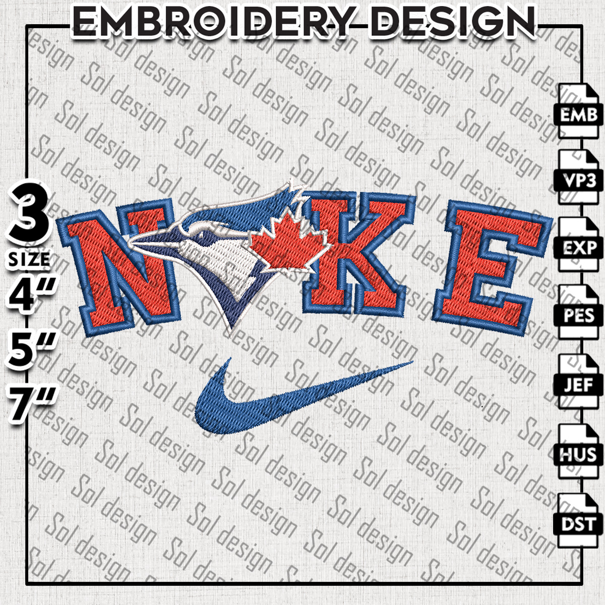 Toronto Blue Jays Embroidery Designs, MLB Embroidery Files, - Inspire ...