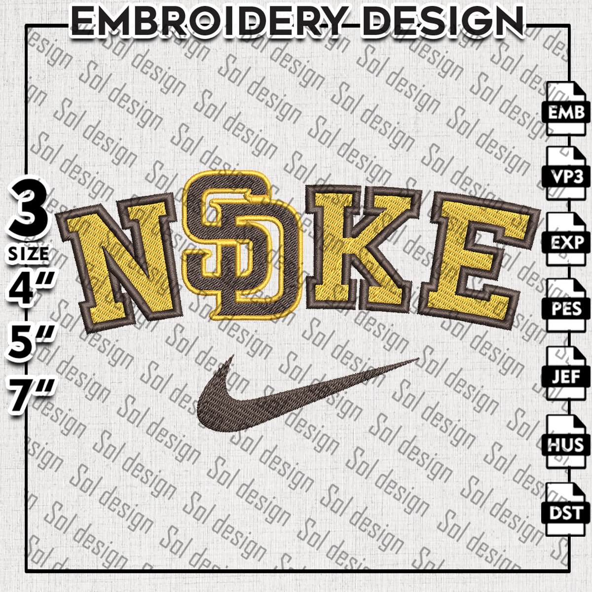 San Diego Padres Embroidery Designs, MLB Embroidery Files, M | Inspire ...