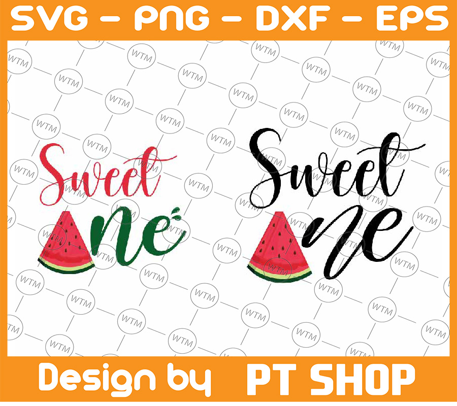 Sweet One Birthday Svg, Watermelon Birthday Svg, Sweet One S | Inspire ...