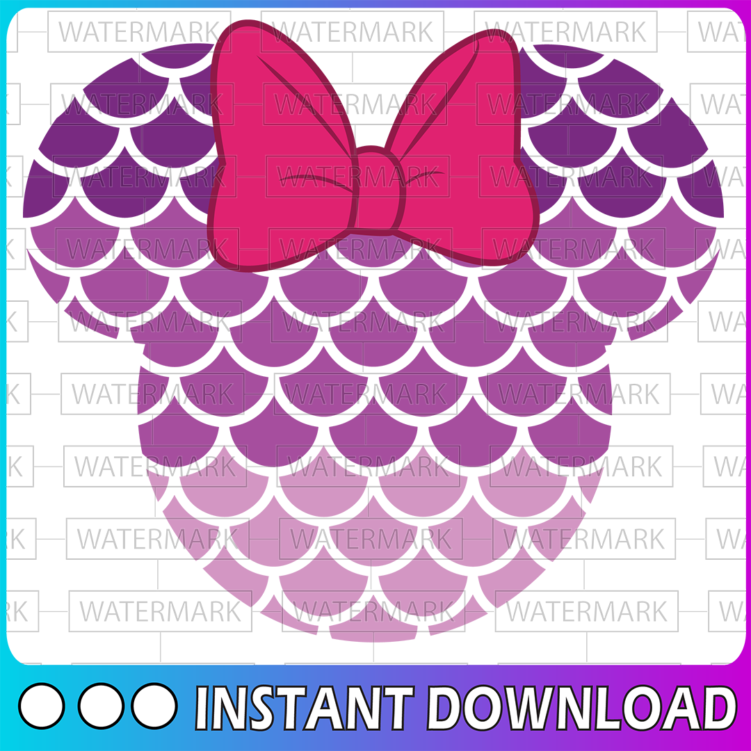 Minnie Mermaid svg, Minnie mouse svg, Mermaid svg, Funny svg - Inspire ...