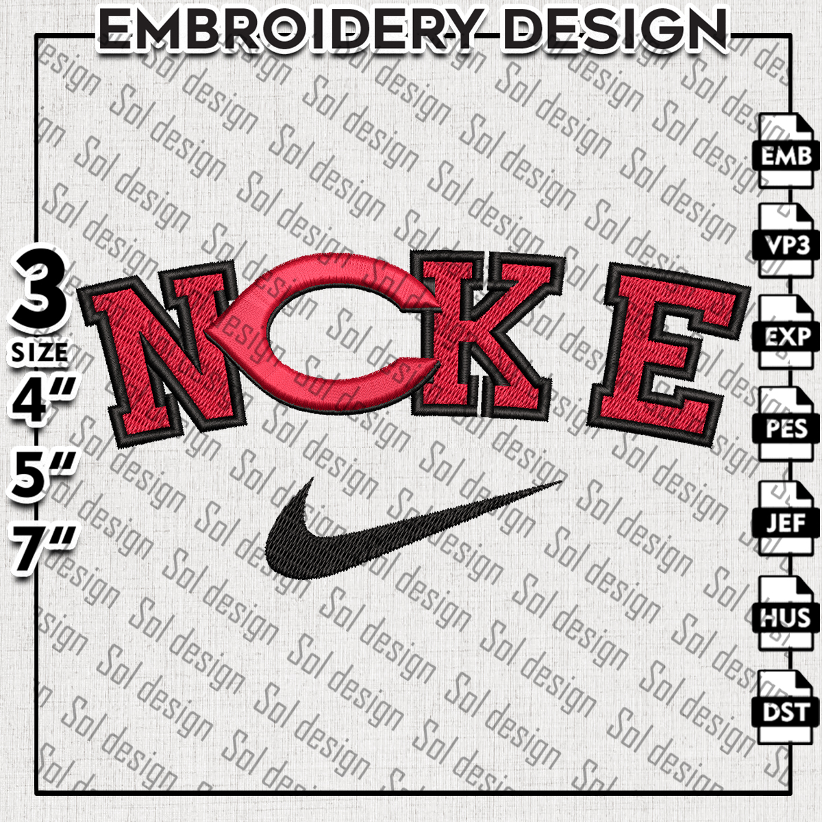 Cincinnati Reds Embroidery Designs, MLB Embroidery Files, ML - Inspire ...