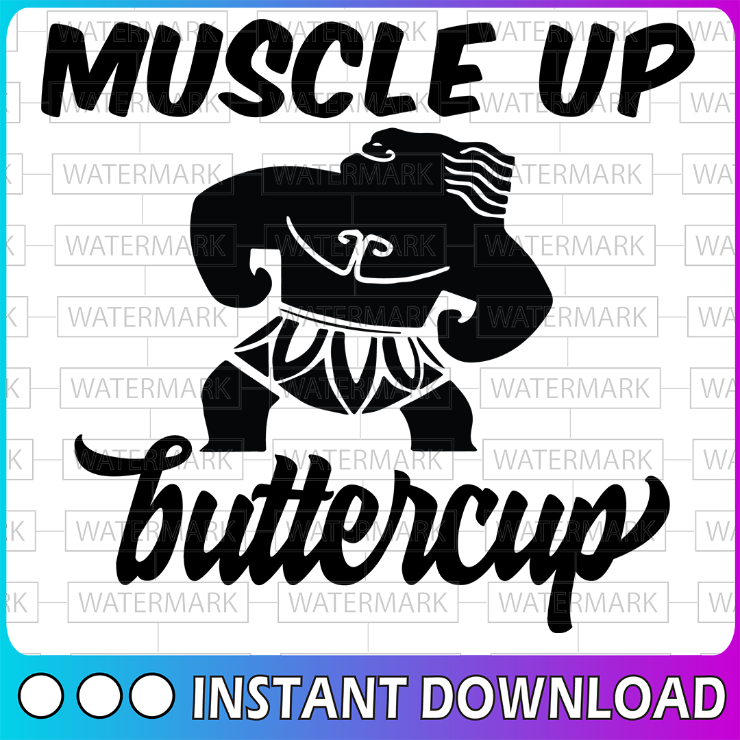 Moana Muscle up Buttercup svg,Disney Mickey and Minnie svg,D | Inspire ...