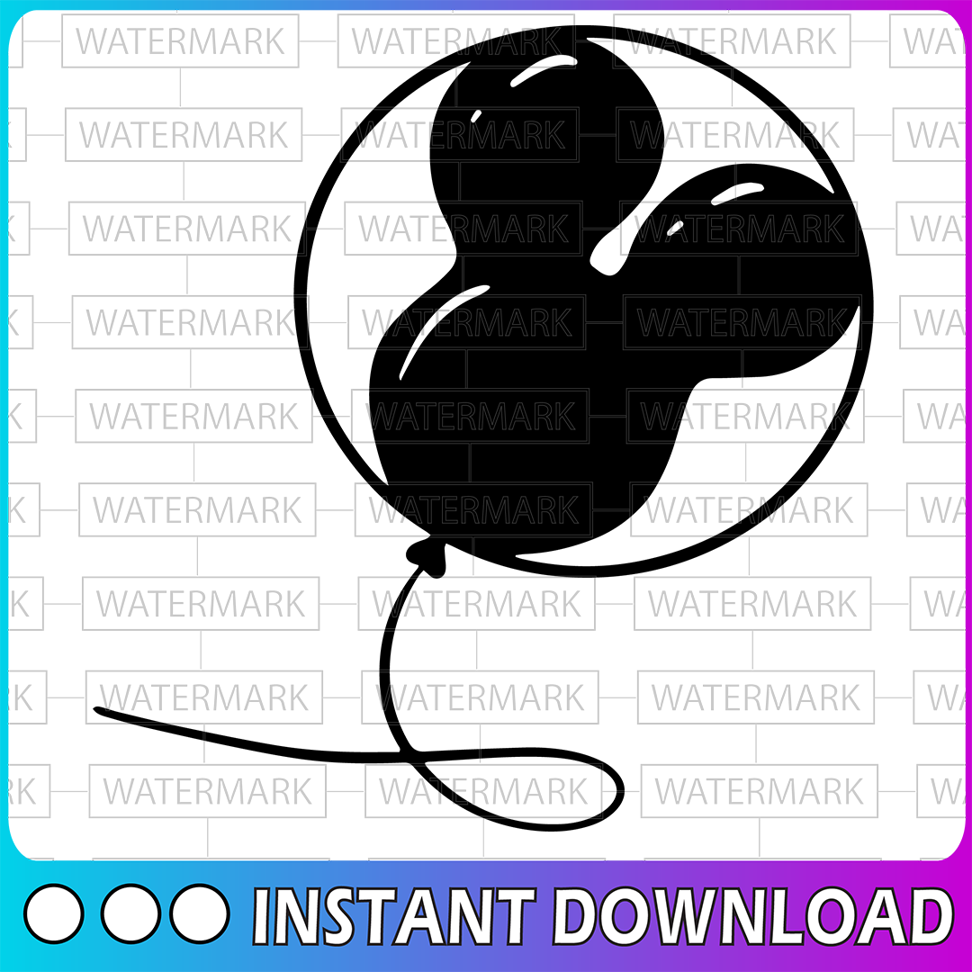 Mickey Mouse SVG, Mickey Balloon SVG , cut file, clipart, sv - Inspire ...