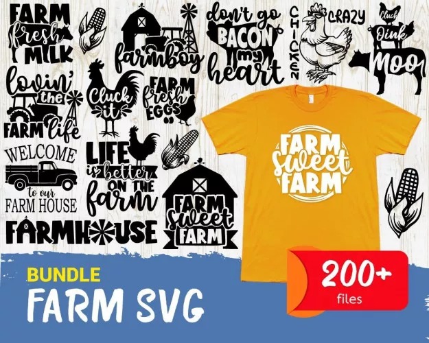 FARM SVG BUNDLE - Mega Bundle svg, png, dxf, Files For Print | Inspire ...