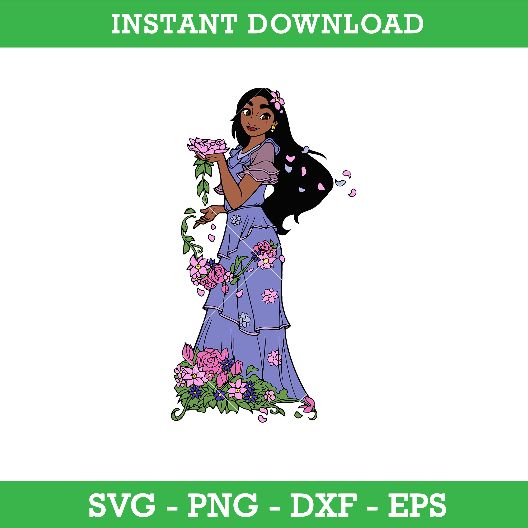 Isabela Encanto Svg, Isabela Svg, Encanto Svg, Disney Svg, P | Inspire ...