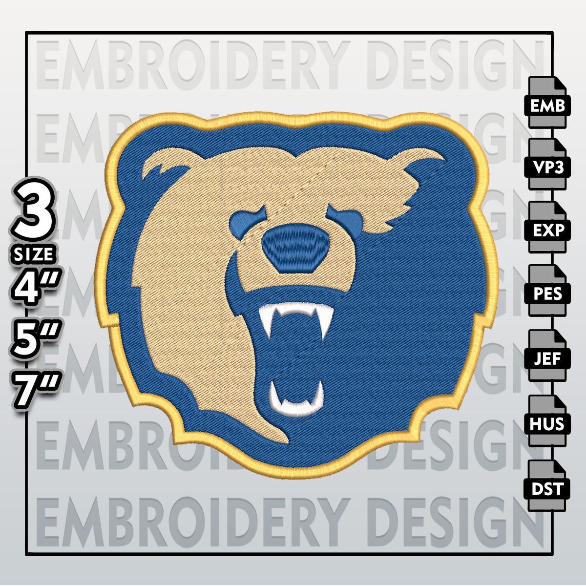 Morgan State University Embroidery Designs, NCAA Logo Embroi | Inspire ...