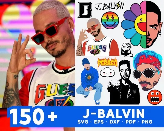 J BALVIN SVG BUNDLE - Mega Bundle svg, png, dxf, Files For P - Inspire ...